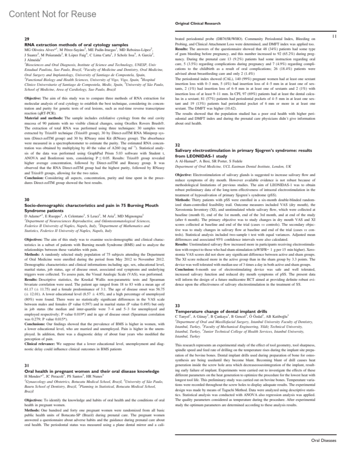 Rna Extraction Methods Of Oral Cytology Samples Oral Diseases